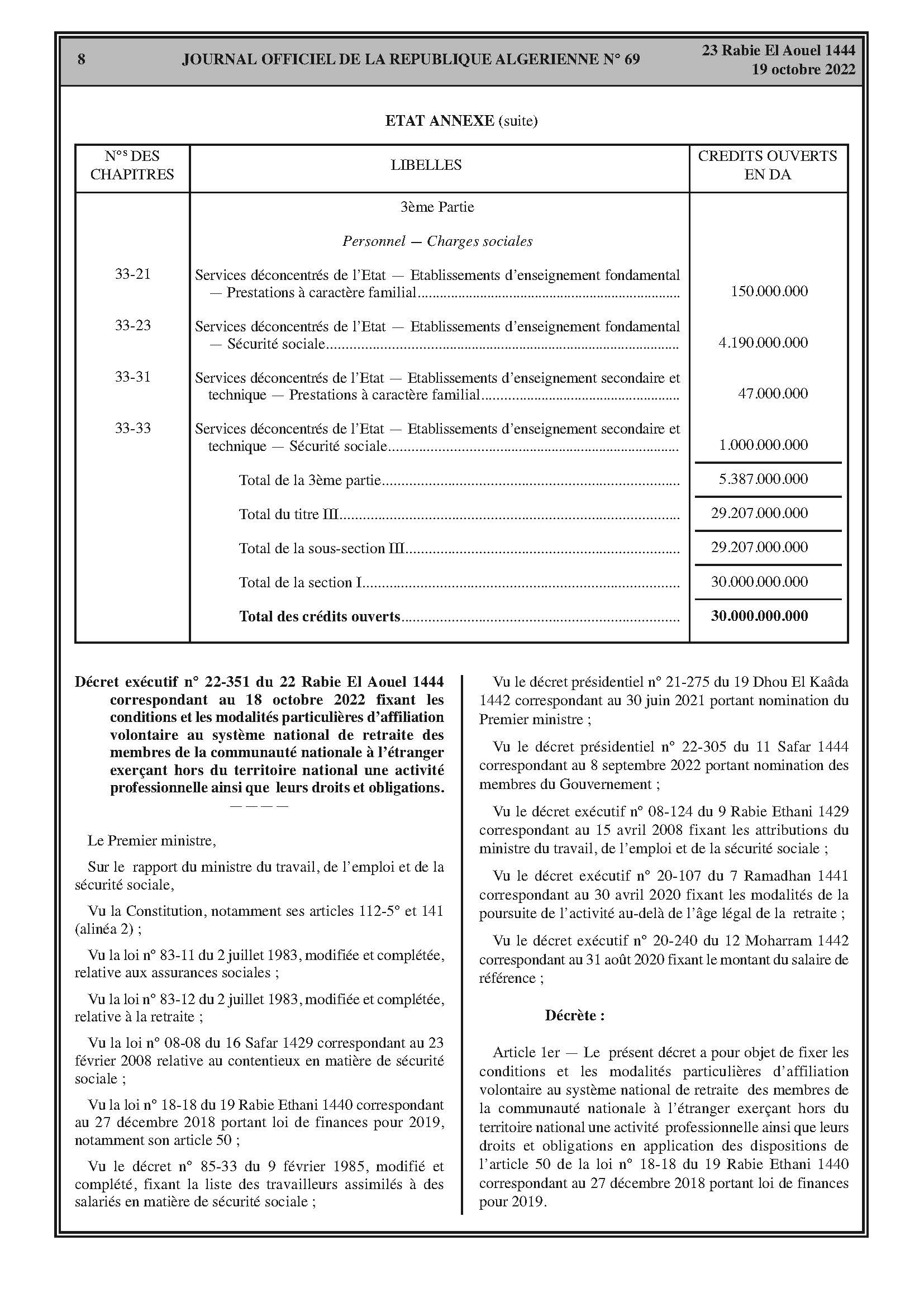 www.joradp.dz Décret exécutif n°22-351 fr_Page_1 | Consulat Général d ...